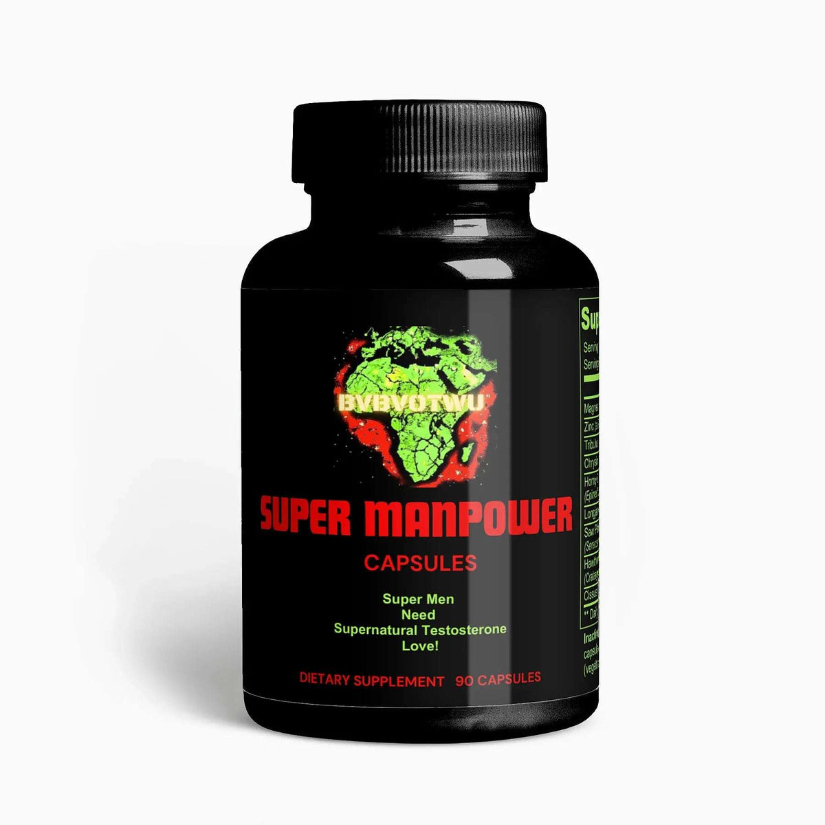 VEGAN SUPER MANPOWER Testosterone Capsules with HORNY GOAT WEED, SAW ...